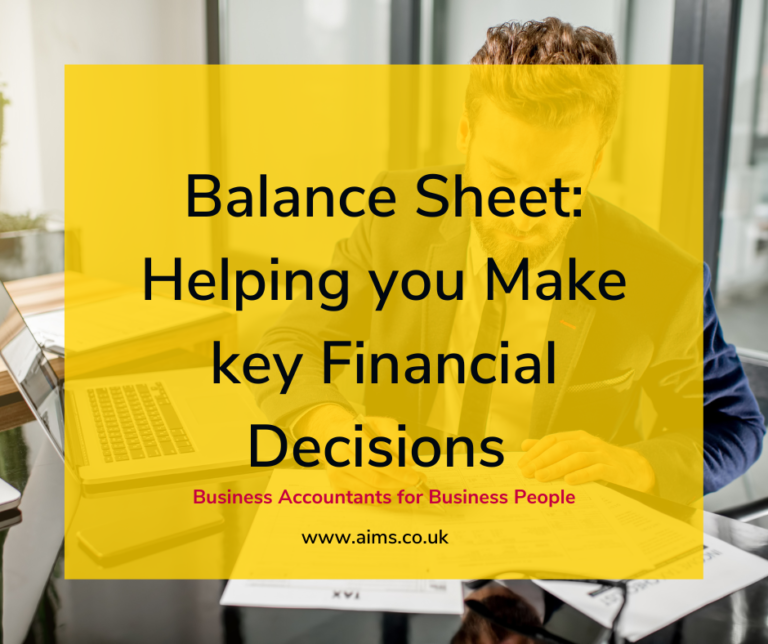 Balance Sheet: Helping you Make key Financial Decisions | AIMS ...